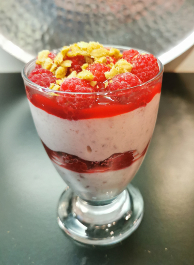 Recette Verrine framboise - FRIJE