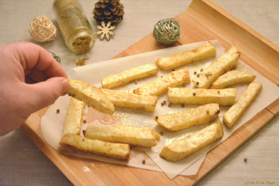 Recette Frites de légumes racines au four (choux rave / céleri rave ...