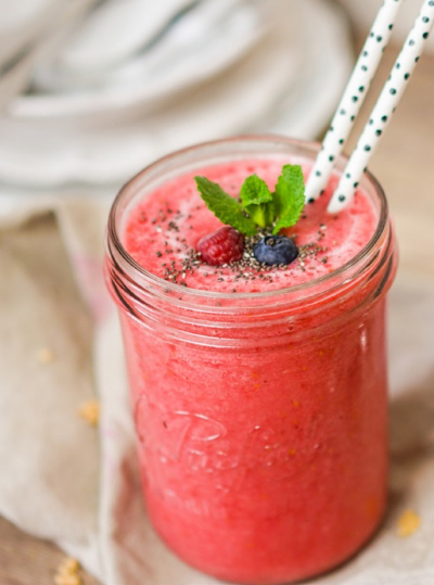 Recette frozen ananas fruits rouges - FRIJE